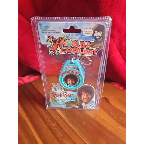 Toys | Worlds Coolest Bob Ross Talking Keychain | Poshmark